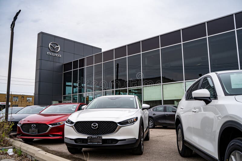 View of Mazda Car Dealership Storefront. Editorial Photography - Image ...