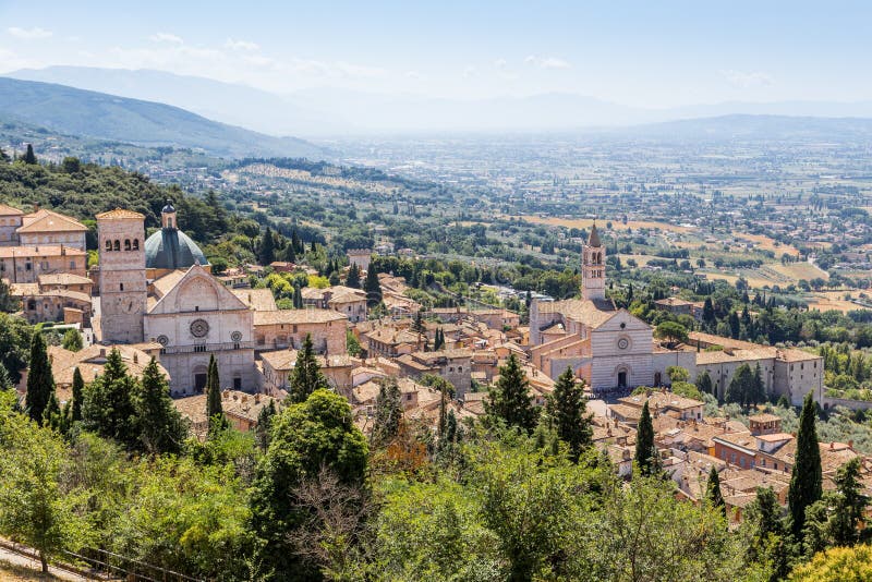 View of Medieval Assisi Town, Italy Stock Photo - Image of famous, view ...