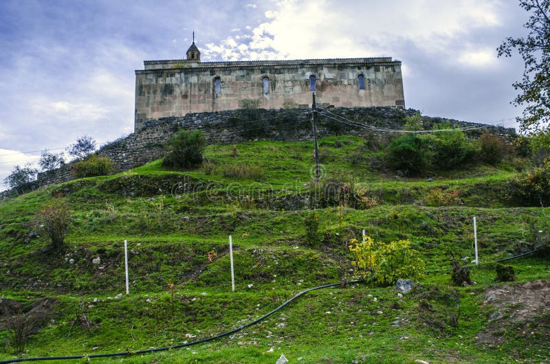 View OnÂ medieval MonasteryÂ on the Hill in the Autumn Day,after Rain ...