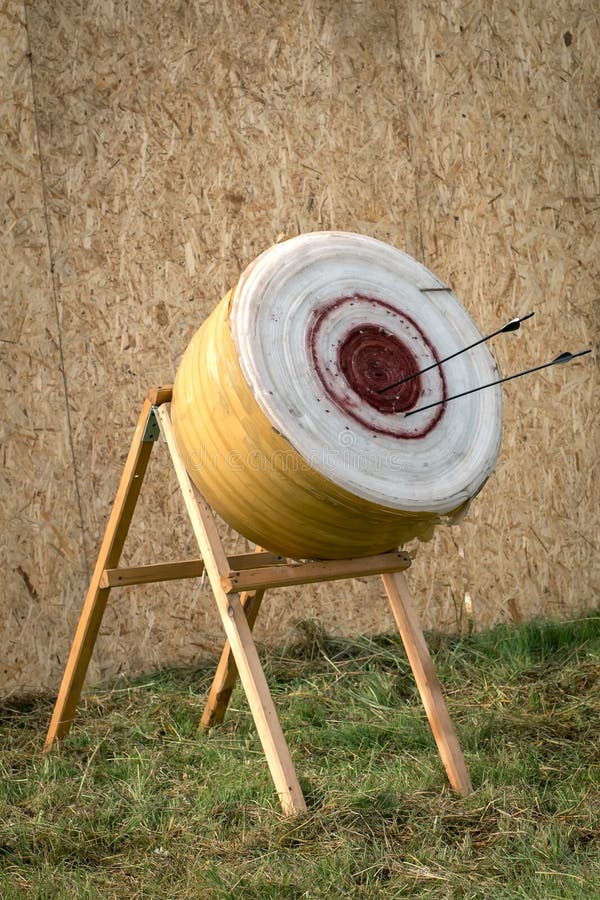 View of a Medieval Shooting Range with a Standing Target in the Shape ...