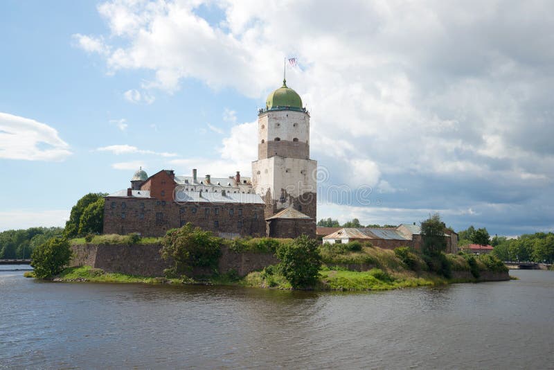 View of the Medieval Vyborg Castle in the Cloudy August Afternoon ...