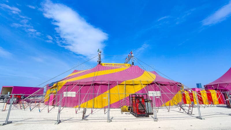 View of the Medrano Circus Tent Editorial Photography - Image of ...