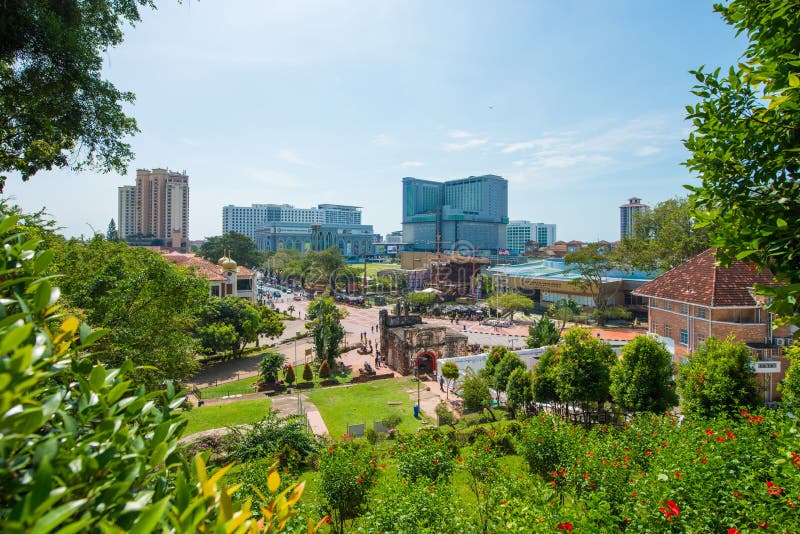 View of Melaka Town from Viewpoint Editorial Stock Photo - Image of ...