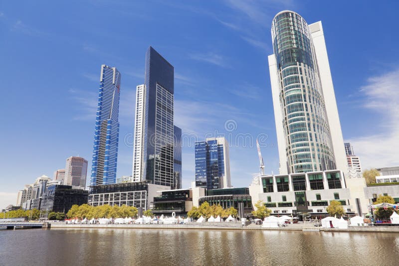 View of Melbourne CBD in the Daytime Stock Photo - Image of office ...