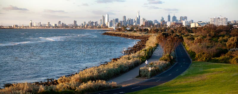 View Melbourne City - Victoria - Australia Stock Image - Image of ...