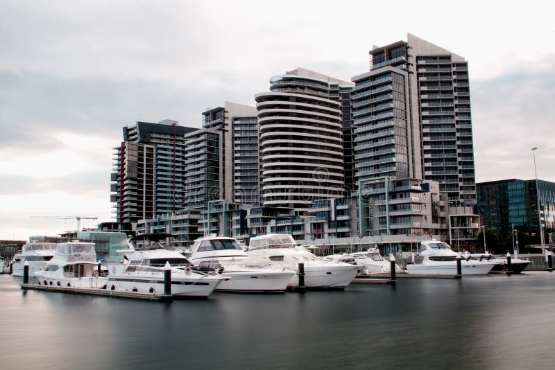 Docklands in Melbourne, Victoria, Australia Stock Image - Image of ...