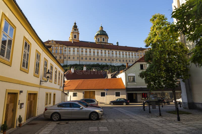 View of Melk Town in Austria Stock Photo - Image of historical ...
