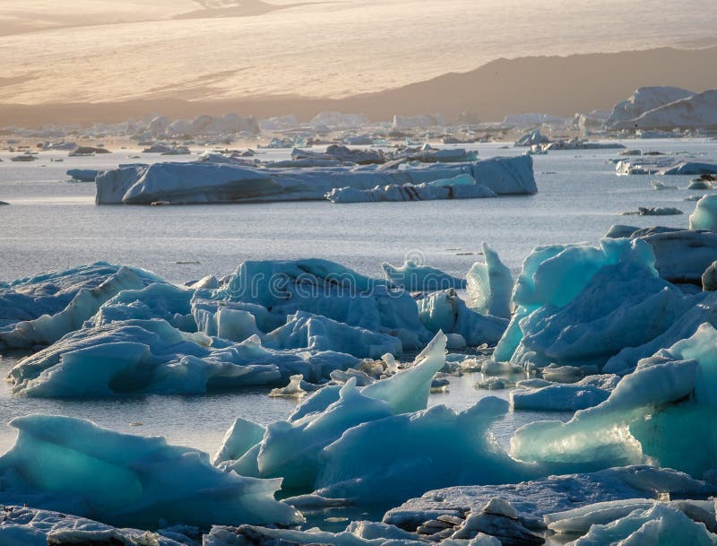 View of Melting Down Glacier Due To Global Warming Stock Photo - Image ...