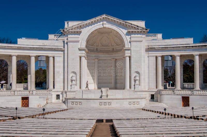 View of the Memorial Amphitheater Editorial Stock Photo - Image of ...