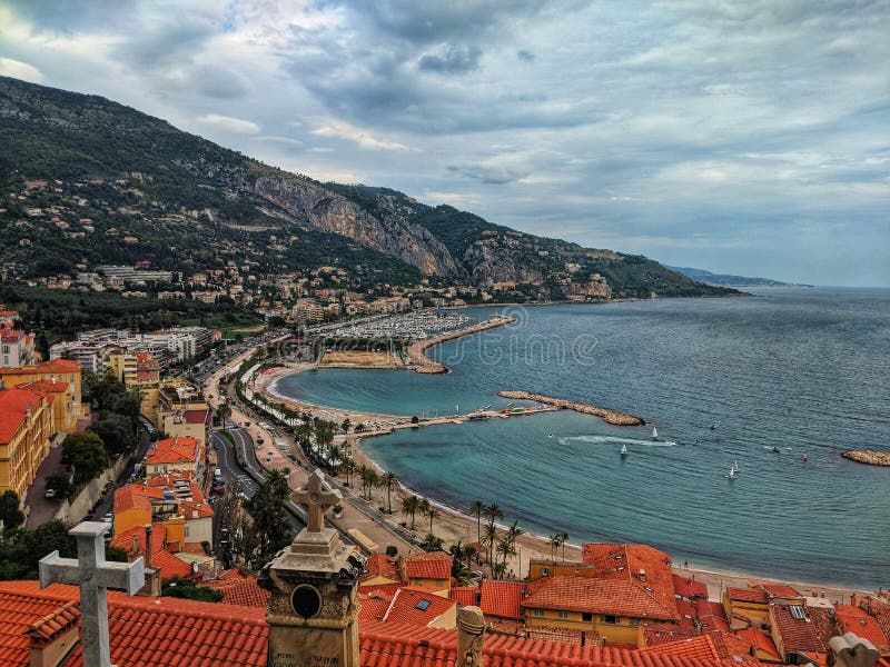 View of Menton stock photo. Image of italian, view, france - 130811428