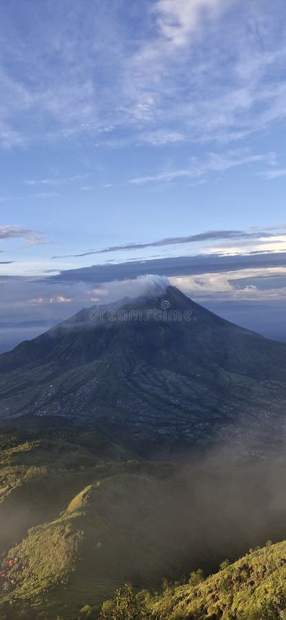 View merapi at merbabu stock image. Image of rock, waterfall - 382278719