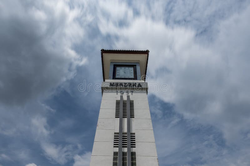 Merdeka 1957 Kulim Clock Tower Editorial Photo - Image of faithful ...