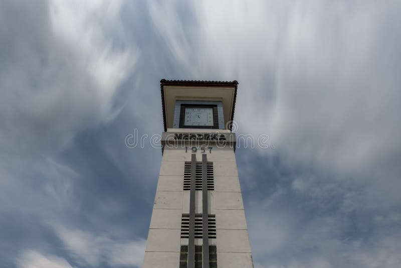 Merdeka 1957 Kulim Clock Tower Editorial Photo - Image of merdeka ...
