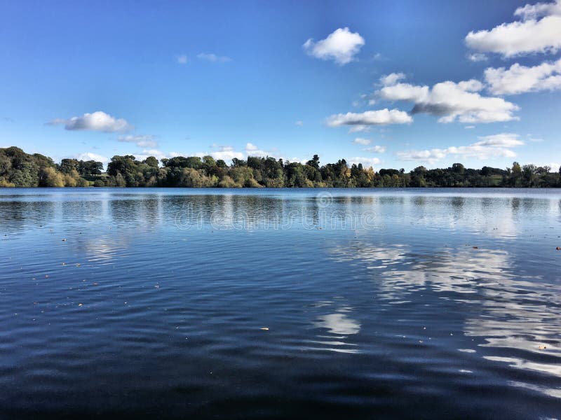 A View of the Mere at Ellesmere in Shropshire Stock Photo - Image of ...