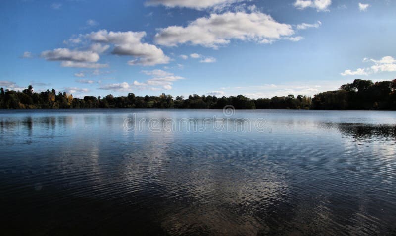 A View of the Mere at Ellesmere in Shropshire Stock Photo - Image of ...