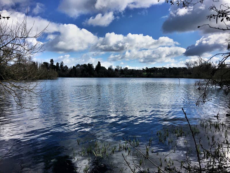 A View of the Mere at Ellesmere Stock Photo - Image of view, water ...