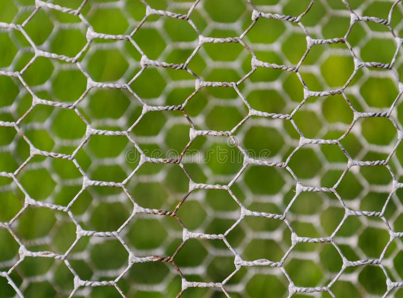 View through the Metallic Net Stock Image - Image of cottage, white ...