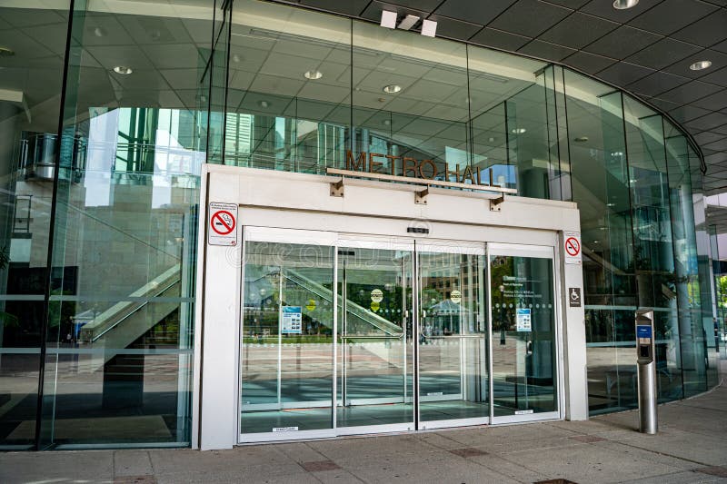 View of Metro Hall Building in Downtown Toronto. Editorial Stock Image - Image of metro ...