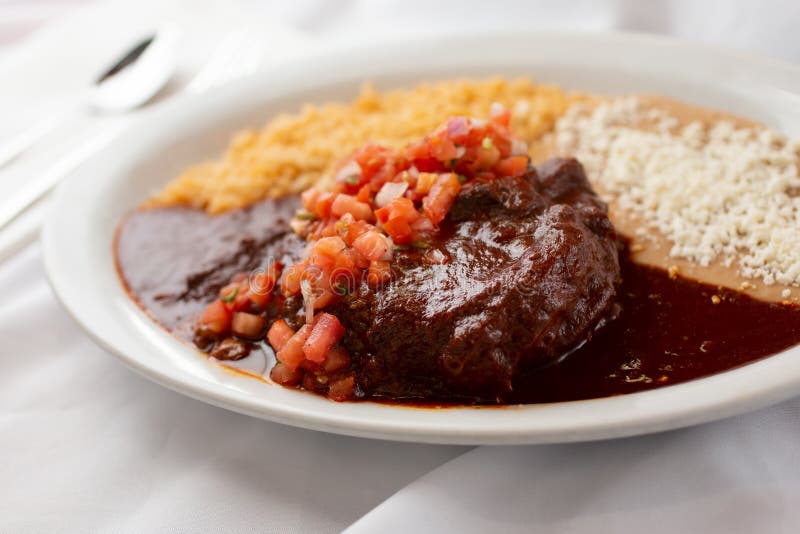 Beef in mole sauce stock image. Image of store, merchandise - 192748219