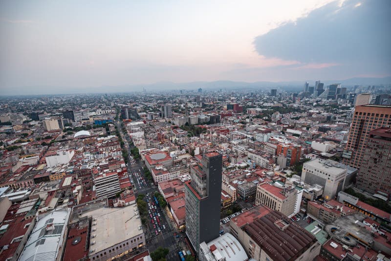 View of Mexico City stock image. Image of downtown, view - 256860265