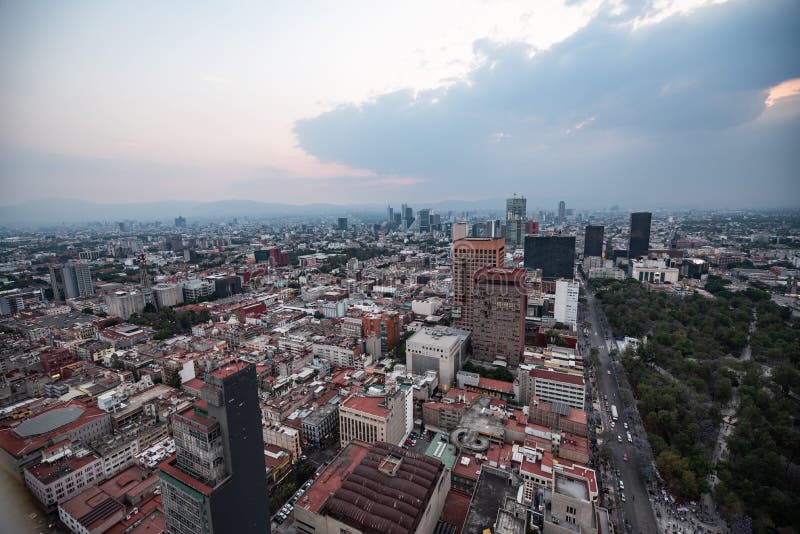 View of Mexico City stock photo. Image of town, view - 256860262