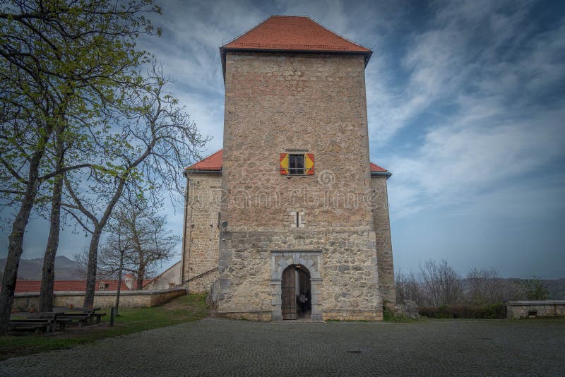 Grad Podsreda. Ancient Podsreda Castle, Kozjanko, Slovenia,the Entrance ...
