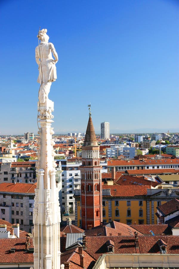 View of Milan stock photo. Image of city, colors, italy - 21726114