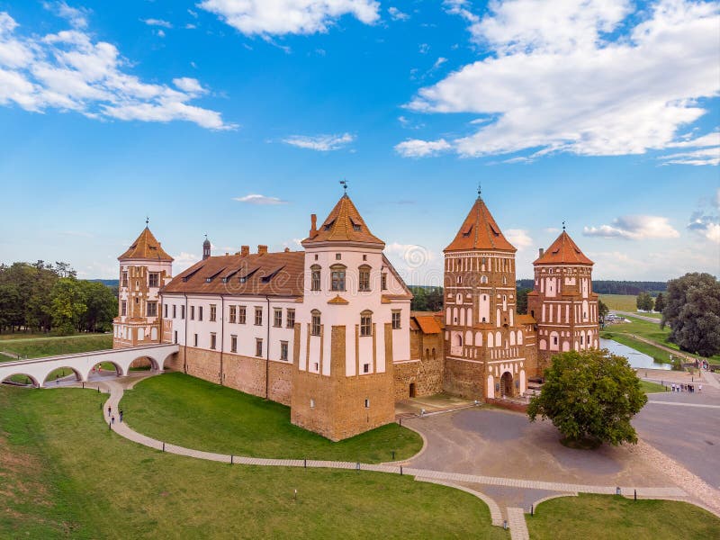 Mir Castle in Belarus stock image. Image of landscape - 31140837
