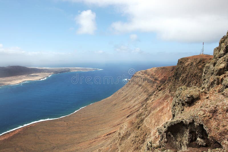Volcano Rano Kau, Easter Island Stock Image - Image of clouds, ground ...