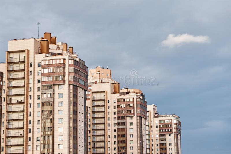 View of Modern Building in a City Landscape Stock Photo - Image of ...