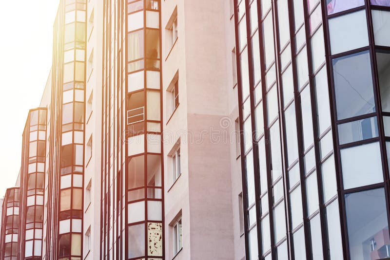 View of Modern Building in a City Landscape Stock Photo - Image of ...