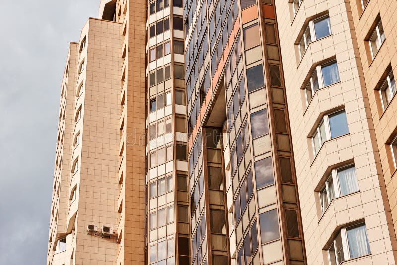 View of Modern Building in a City Landscape Stock Image - Image of ...