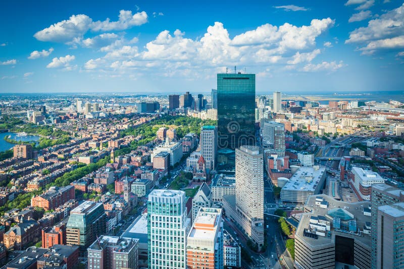 View of Modern Buildings in Back Bay, in Boston, Massachusetts. Stock ...