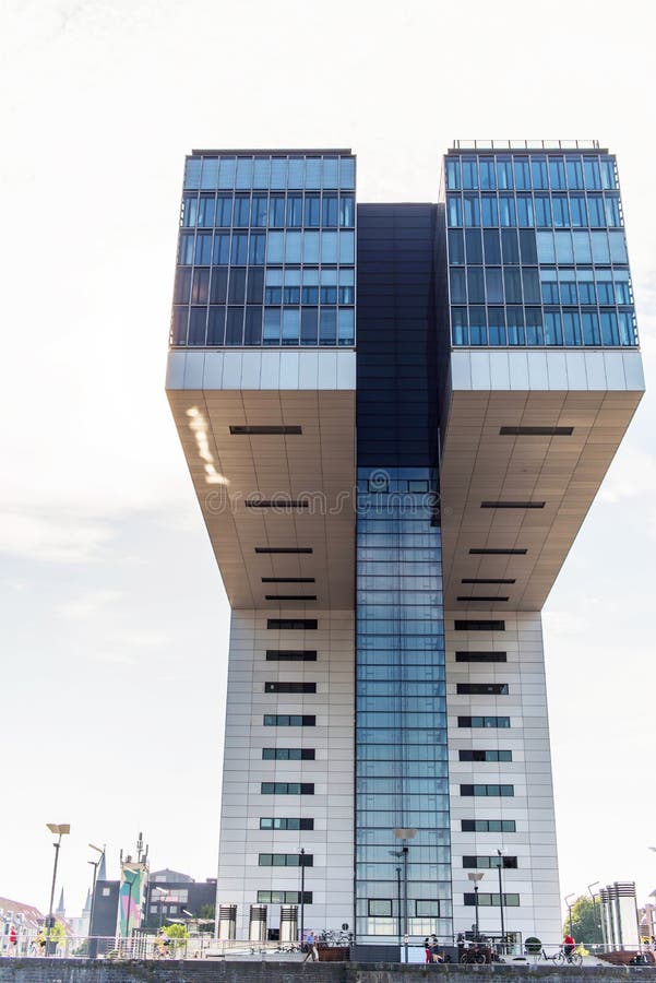 View Of Modern Buildings On The Waterfront Cologne. Editorial ...