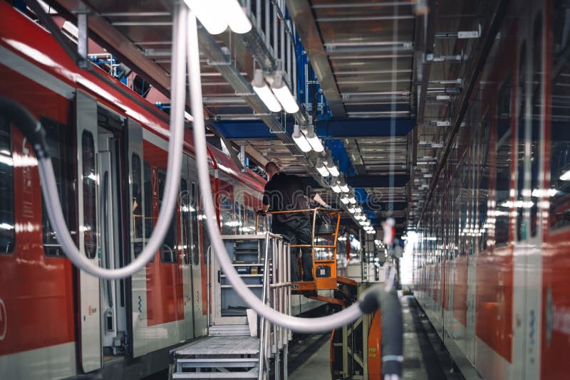 View of a Modern German Underground Carriage Stock Photo - Image of ...
