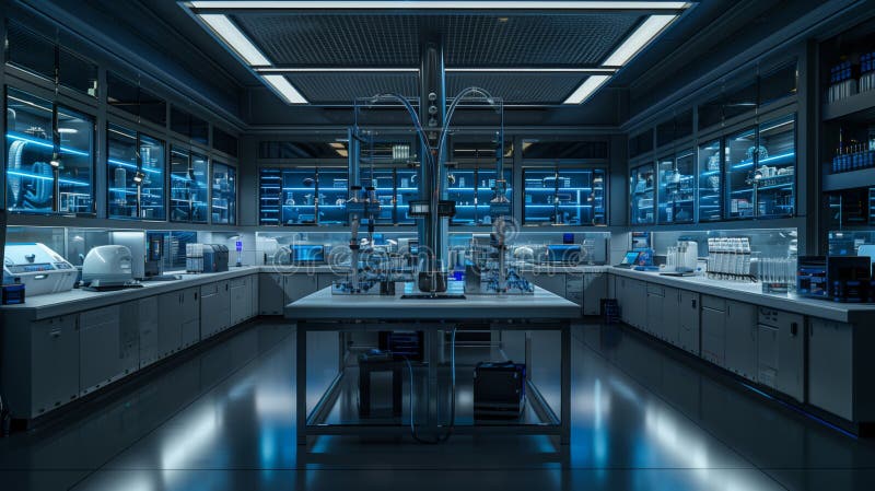 A Modern High-Tech Laboratory for Microorganism Engineering Stock Photo ...