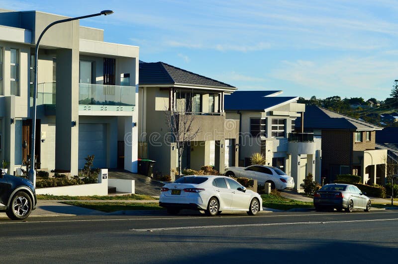 A View of Modern Houses in the Suburbs Editorial Photography - Image of ...