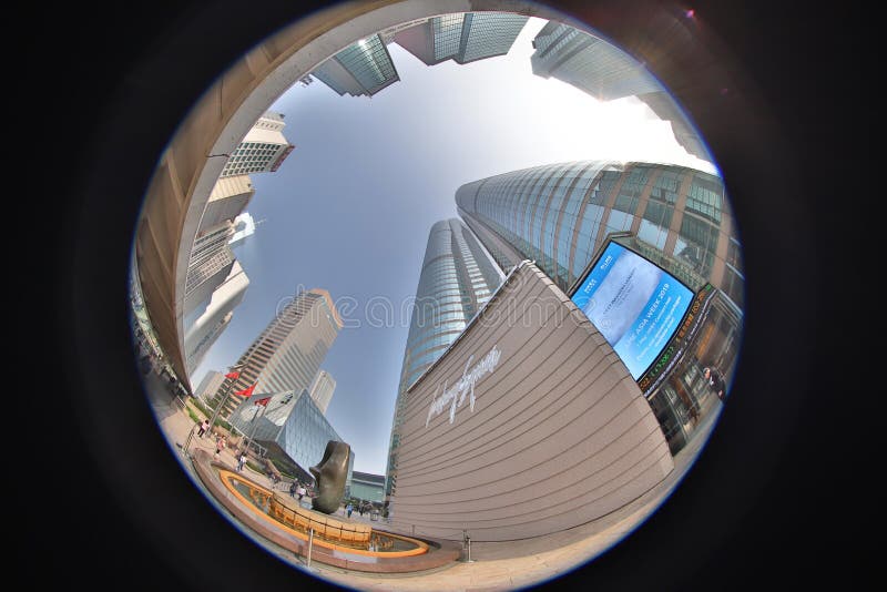 The View of Modern Office Buildings Hk Editorial Photography - Image of ...