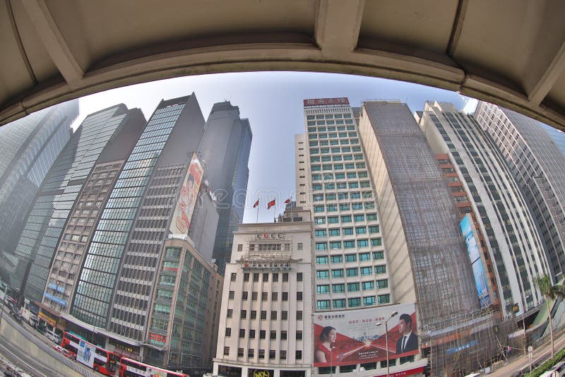 The View of Modern Office Buildings Hk Editorial Stock Image - Image of ...