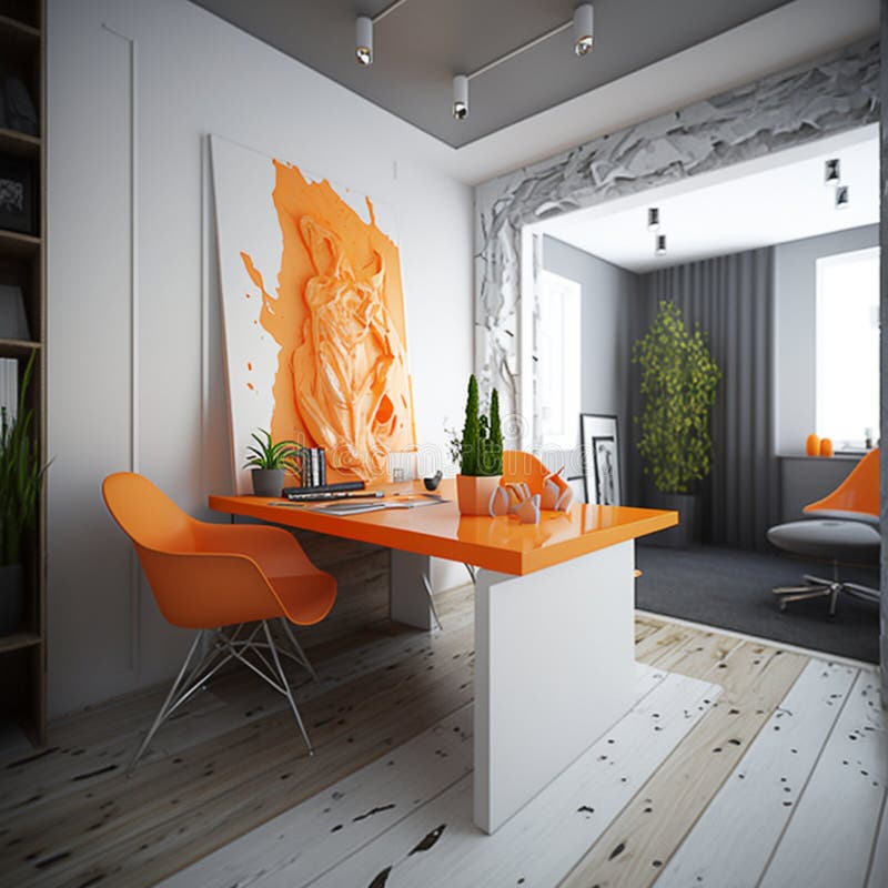 View of Modern Room Design Emphasizes Simplicity, Functionality, and a ...