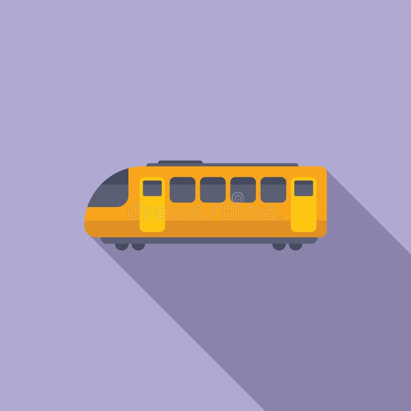 View Modern Tram Icon Flat Vector. High Speed Move Stock Illustration ...