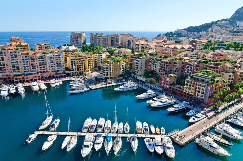 View on monaco harbor stock image. Image of dock, rich - 33127289