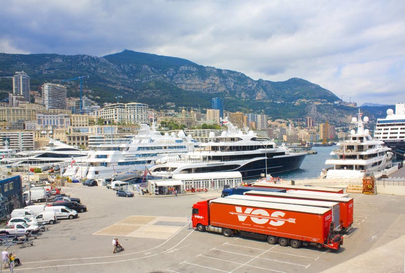 View of Monaco harbor editorial stock photo. Image of destination ...