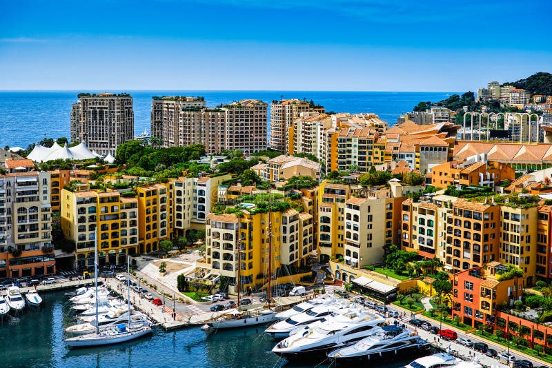 View of Monaco stock image. Image of europe, luxury, city - 93545437