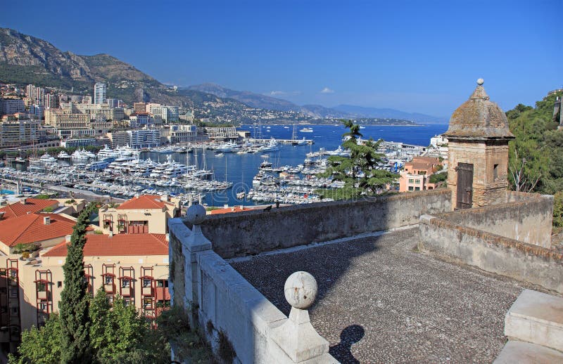 View of Monaco from Old Tower. Stock Photo - Image of french, france ...