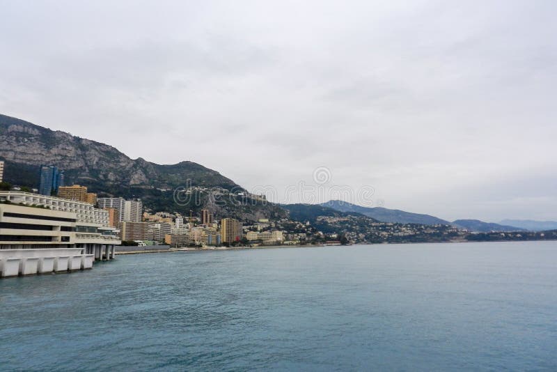 View on monaco harbor stock image. Image of casino, yacht - 33127291