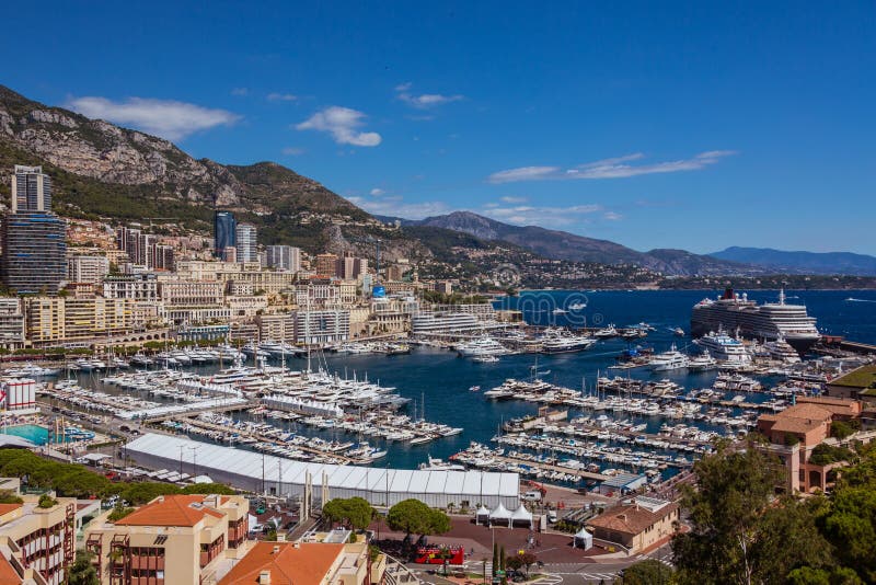Monaco Harbor stock photo. Image of view, docks, cruise - 61420008