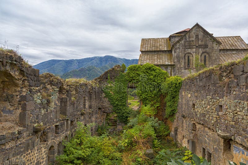 View of Monastery Akhtala, Armenia Stock Photo - Image of background ...