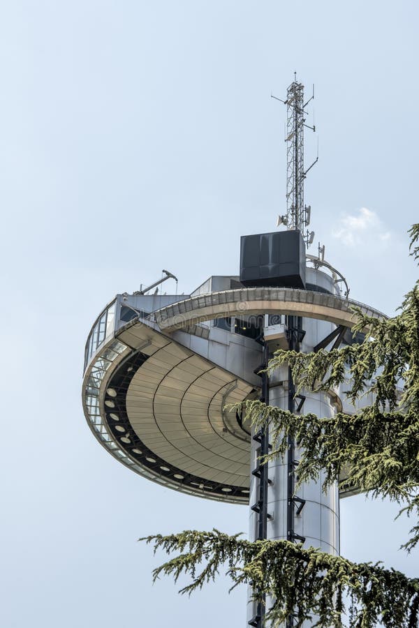 View of the Moncloa Lighthouse in Madrid Stock Image - Image of ...