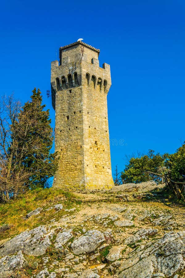 View of the Montale, the Third Tower of San Marino...IMAGE Stock Image ...